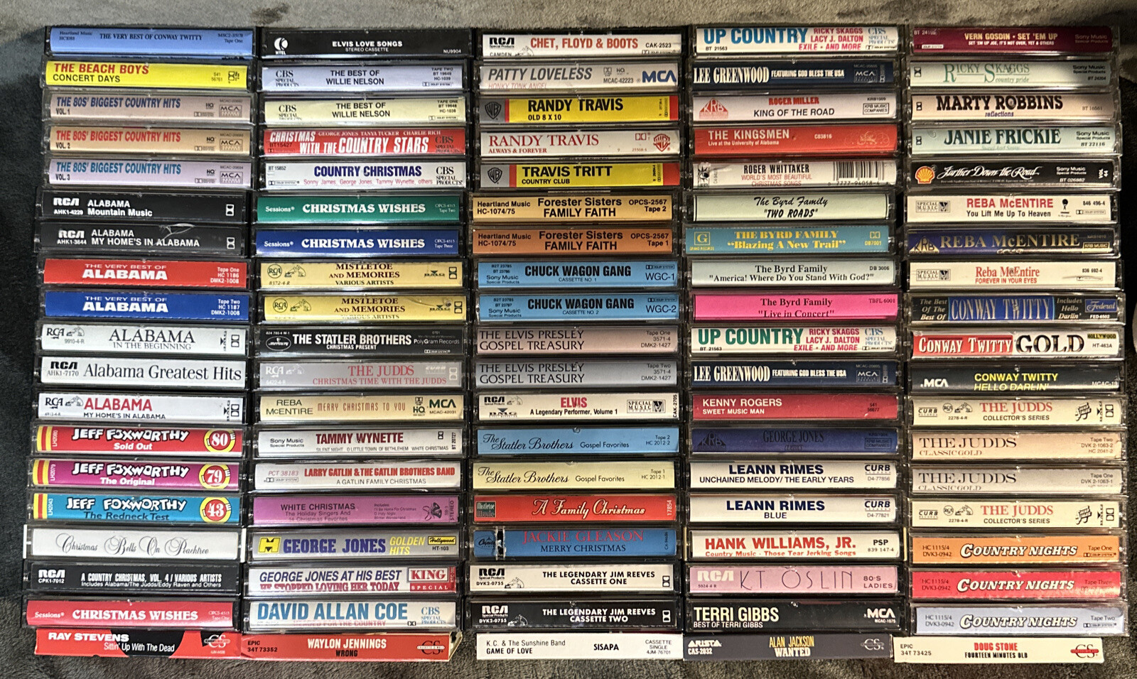 Large Mixed Lot of 95 Country Music Cassette Tapes - Some Rare | eBay