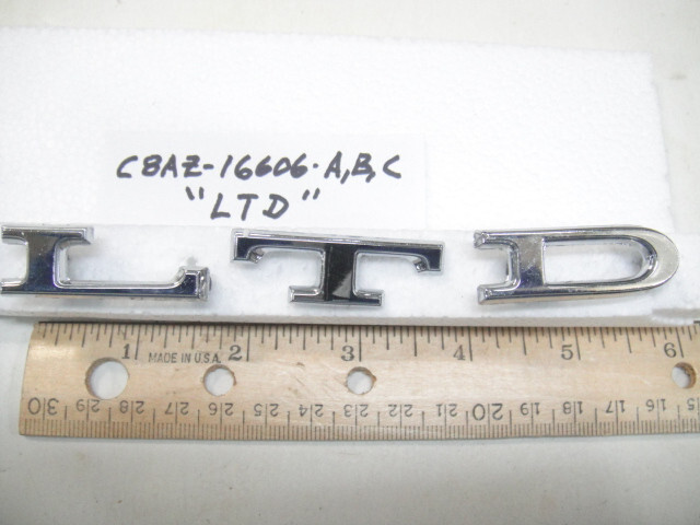 NOS Genuine Ford 1968 LTD Hood Letter Set | eBay