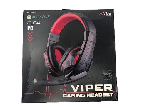Vibe Viper Gaming Headset with Microphone for Xbox, PS4 , PC new ...