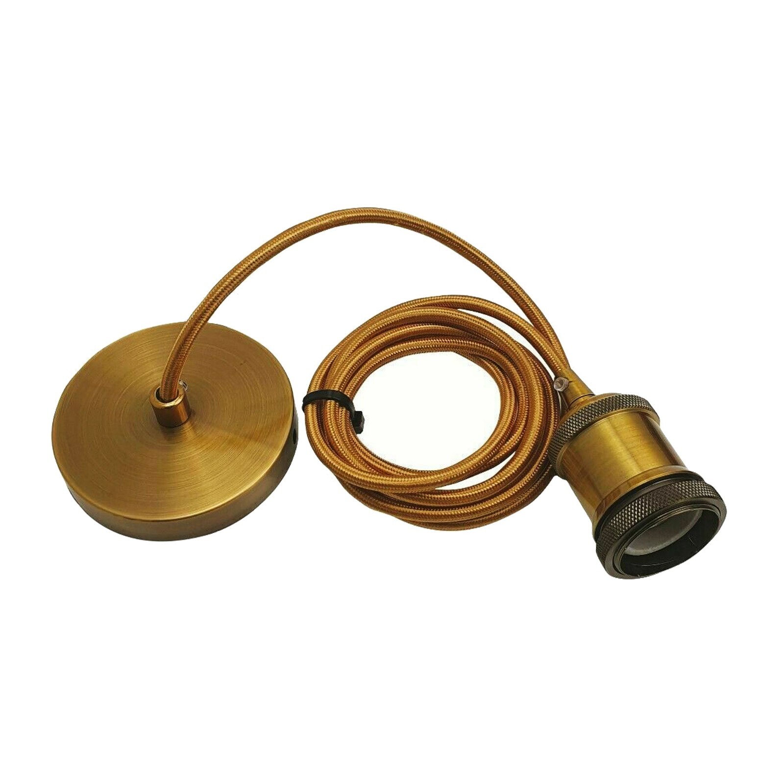 Ceiling Hanging Pendant Light Fabric Flex Lamp Holder E27 Fitting ...