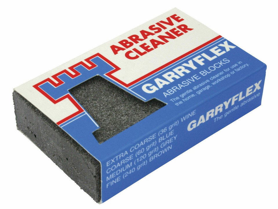 Garryflex Abrasive Rubber Polishing Cleaning Cleaner Blocks Grits 36/60 ...