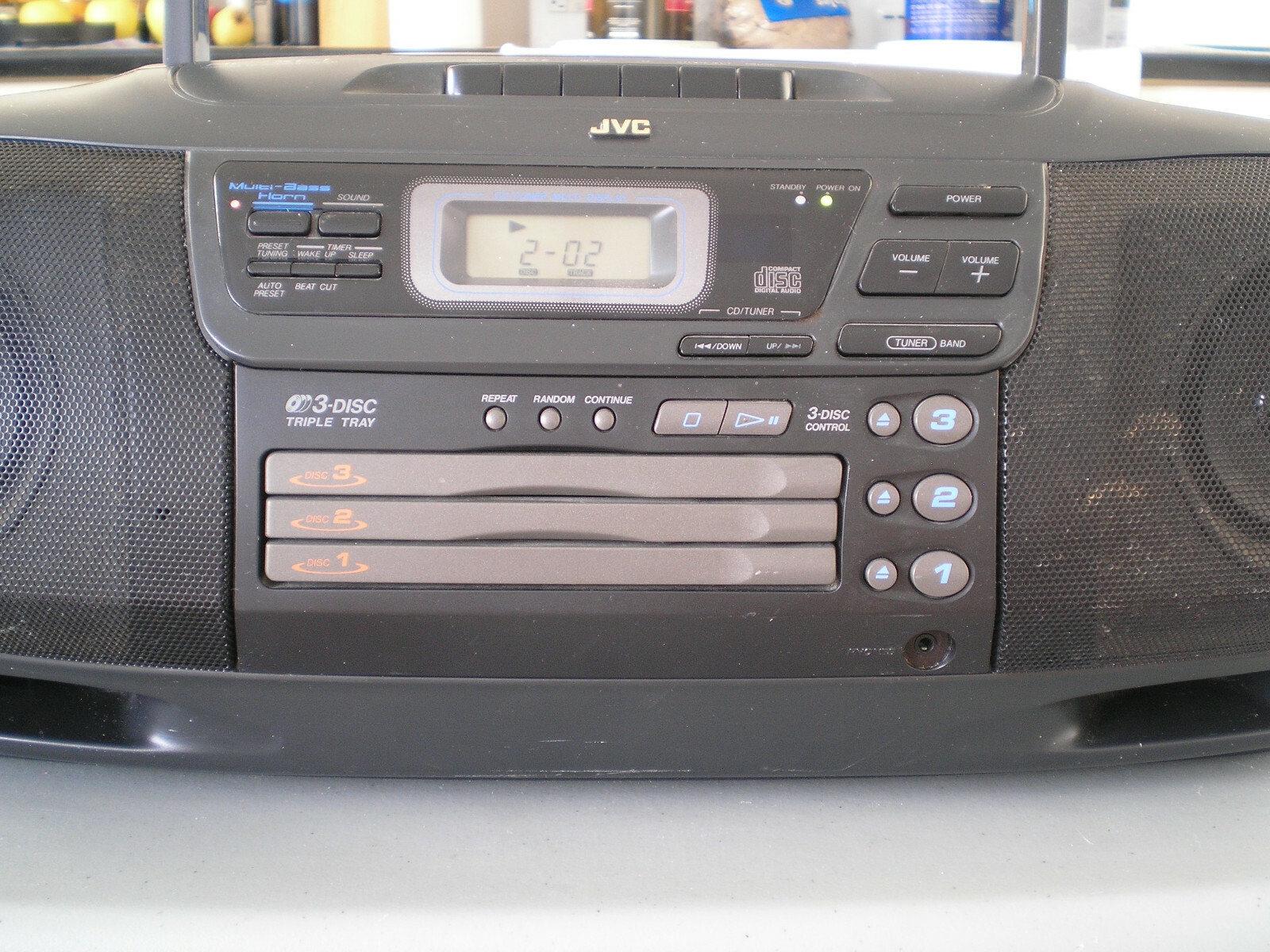 JVC RC-XC1 portable boombox digital tuner AM/FM stereo with CD player 3 ...