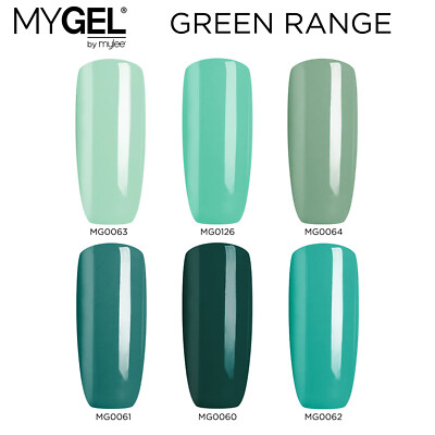 Mylee MYGEL Green Collection UV LED SoakOff Gel Nail Polish Colour ...
