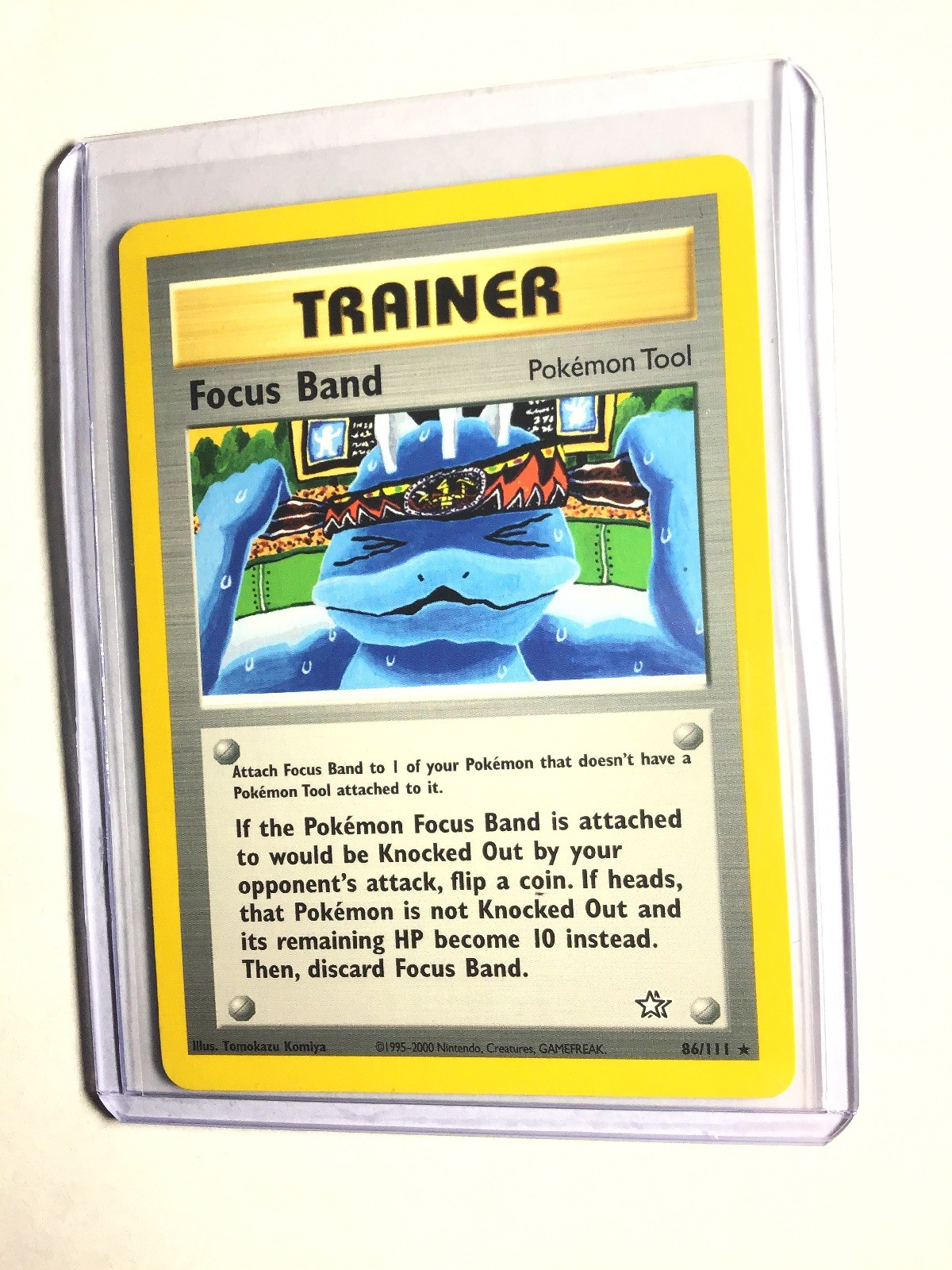 FOCUS BAND - Neo Genesis - 86/111 - Rare Trainer - Pokemon Card ...