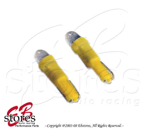 Set of 2pcs Yellow Radio Dial LED Light Bulbs 37 74 - T5 1 Pair | eBay