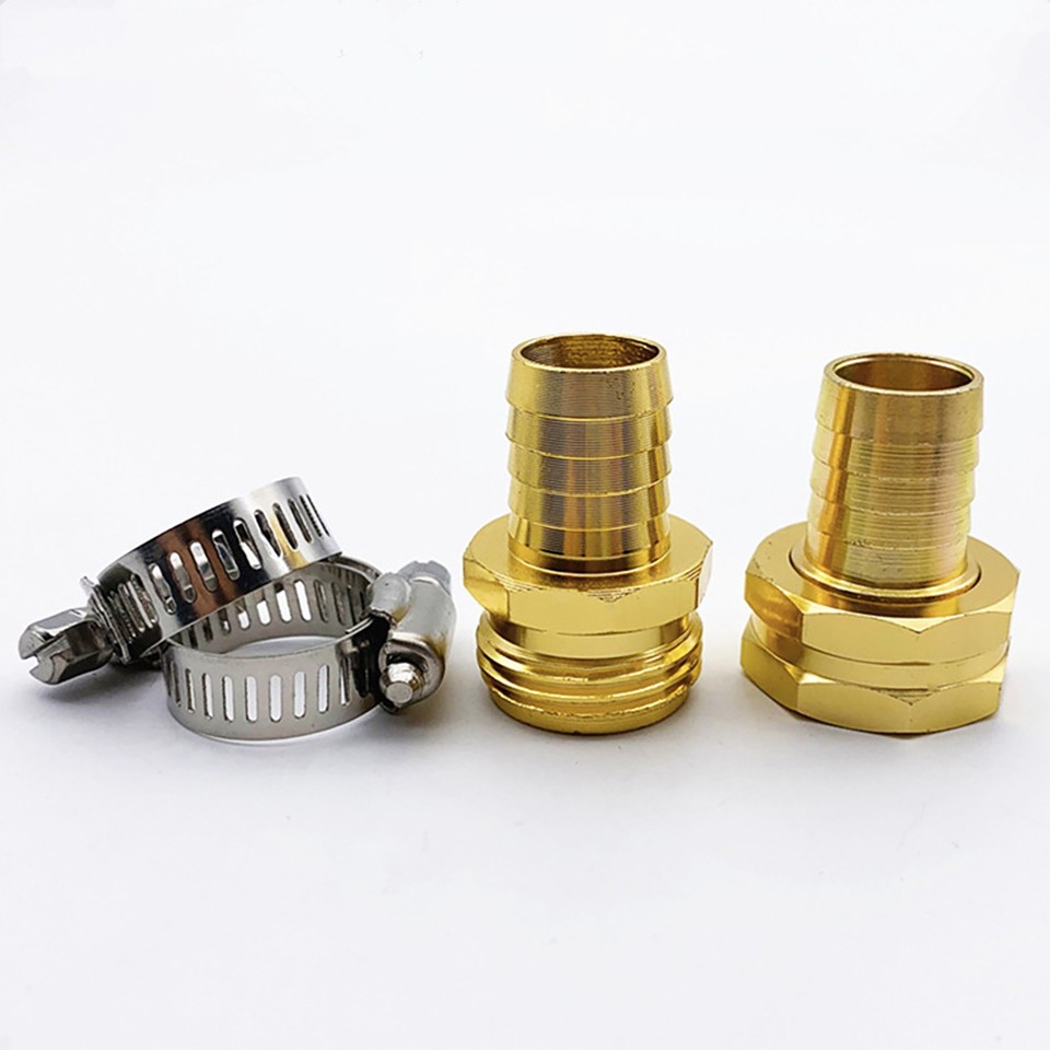 Garden Brass Mender End Repair Kit Hose 3/4" Male Female 3 Pack Quick ...