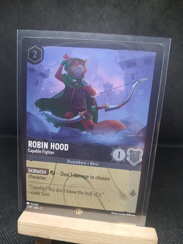Robin Hood - Capable Fighter 17 Disney Lorcana Promo Cards Cold Foil ...