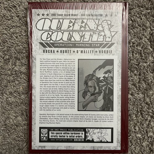 Queen & Country limited edition Hardcover by Greg Rucka vol.2 Oni Press ...