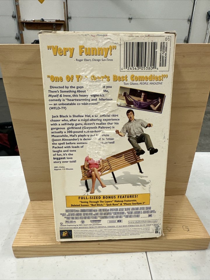 Shallow Hal VHS 2002 Jack Black Gwyneth Paltrow 24543053804 | eBay