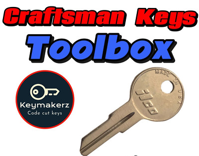 Craftsman Toolbox Keys Replacement Spare key Cut to Your Key Code 401 ...