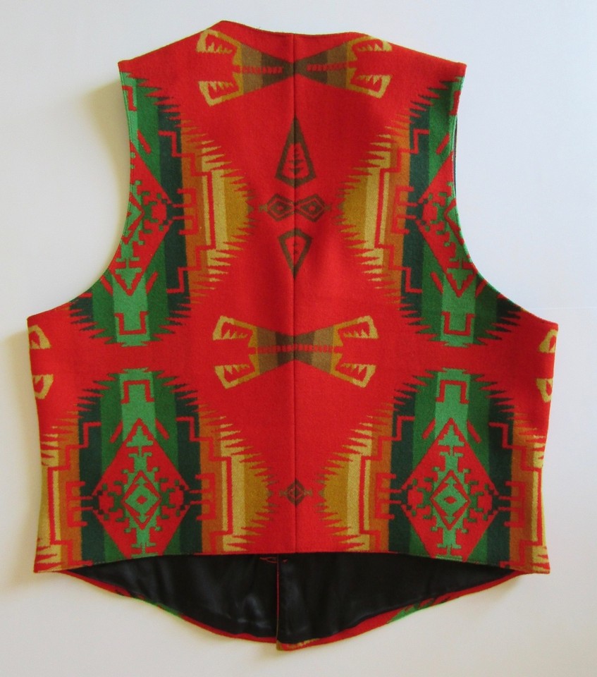 VTG Pendleton High Grade Western Southwestern Native American Vest Made ...