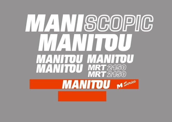 Sticker, aufkleber, decal - MANITOU MANISCOPIC MRT 2150 | eBay