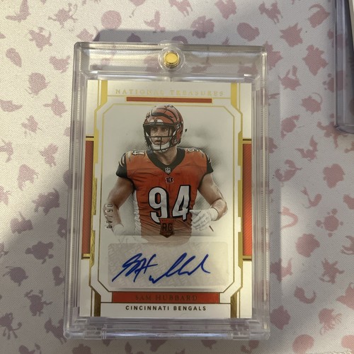 2018 Panini National Treasures Sam Hubbard Rookie Gold Autograph /49 ...