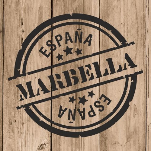 Marbella Sticker Vinyl 10 cm / 4" Decal Stamp Marbella Spain Car Laptop ...