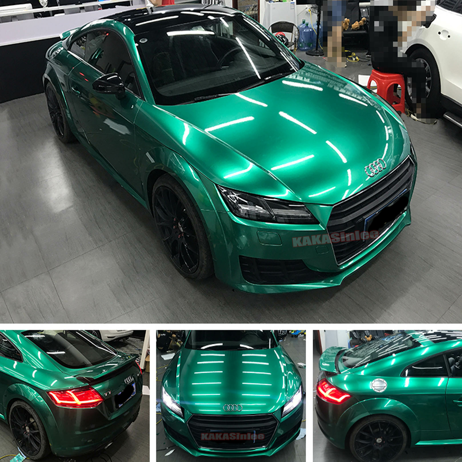 Emerald Pearl Gloss Metallic Chrome Vinyl Sticker Car Wrap Film 50FT X ...