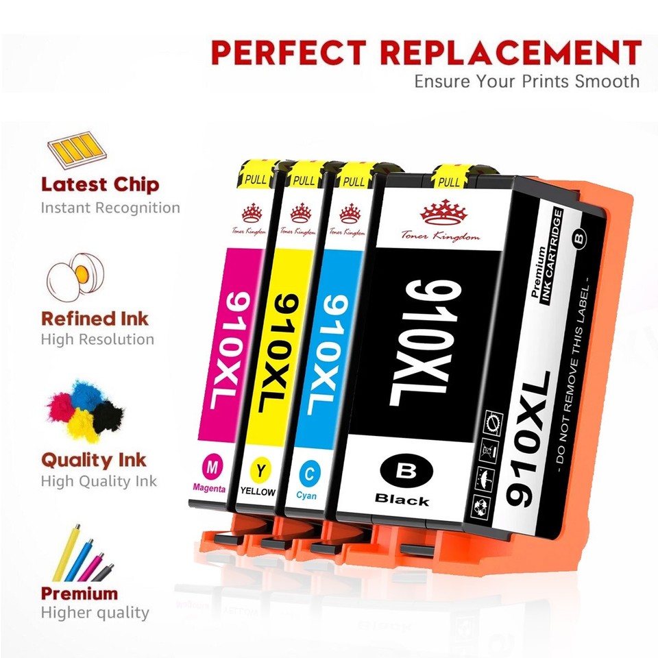910XL Ink Cartridges for HP 910 OFFICEJET PRO 8010 8015 8020 8022 8025 ...