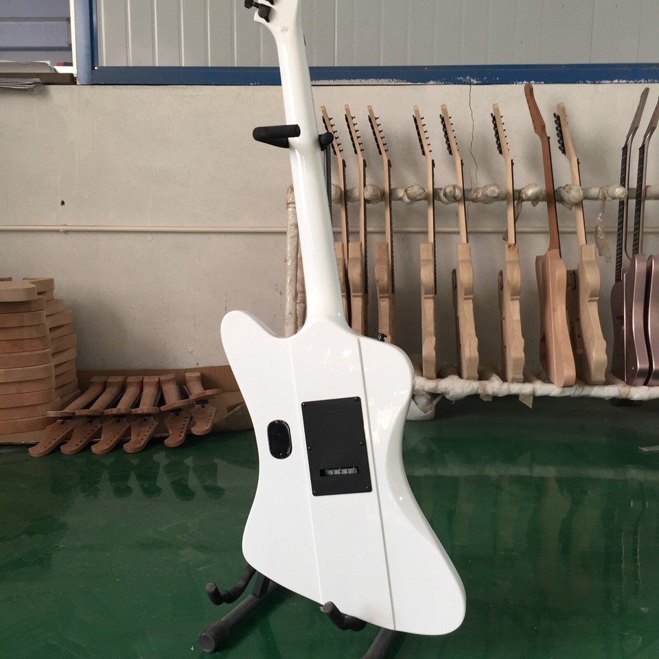 White Robin Crosby Firebird Electric Guitar Mahogany Body&Neck Floyd ...