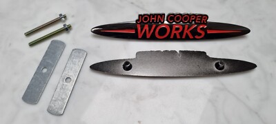 Mini R61 JCW Custom John Cooper Works Badge Black & Red 144mm x 25mm ...
