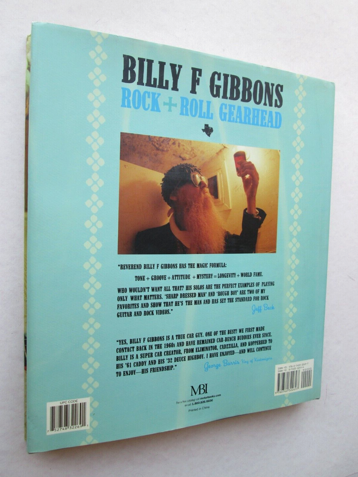 Billy F Gibbons : Rock + Roll Gearhead by Billy Gibbons SIGNED BY ...