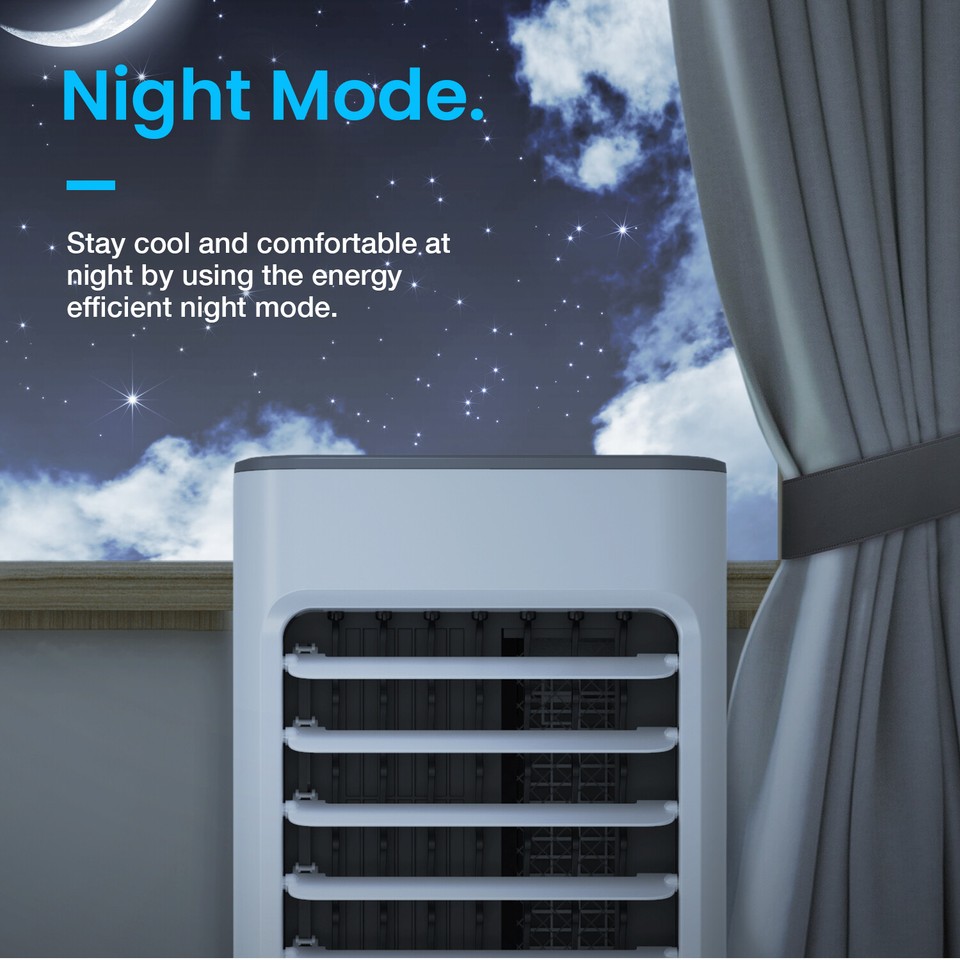 Pro Breeze® 5L Portable Air Cooler with 4 Operational Modes & 3 Fan ...