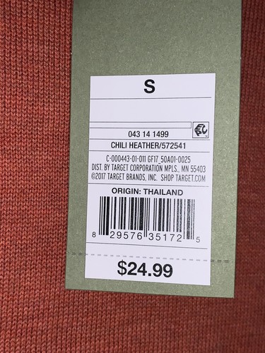 Brand New Goodfellow & Co Chili Heather Orange Men's Small Long Sleeve ...