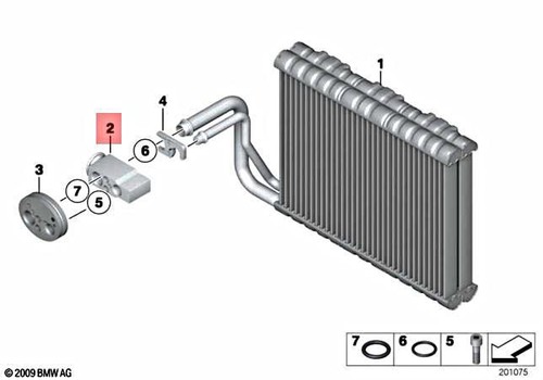 Genuine BMW F01 F02 Conditioner AC A/C Expansion Valve OEM 64119159803 ...