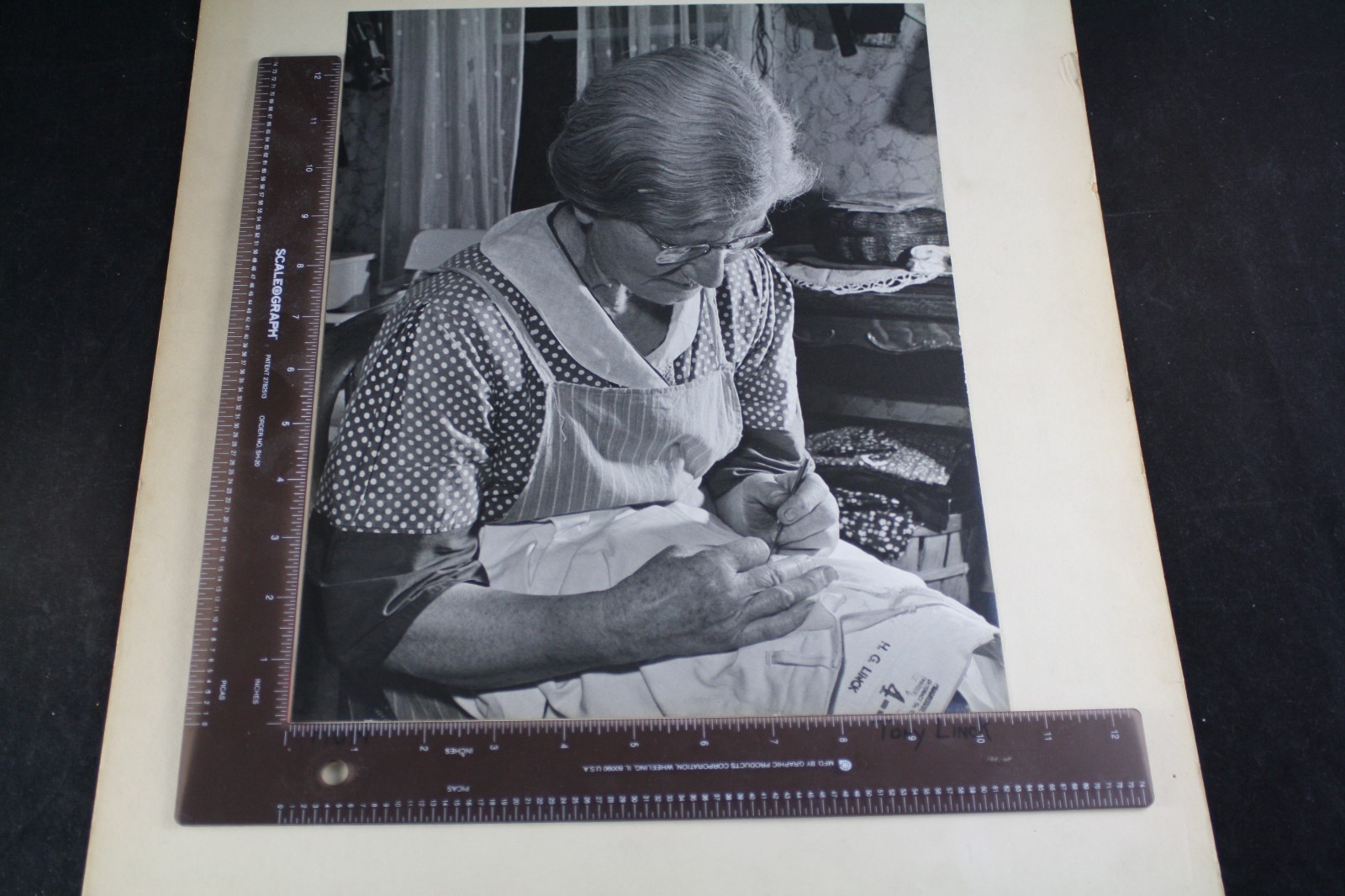 WWII TIME LIFE PHOTOGRAPHER TONY LINCK LARGE PHOTO OF HIS MOTHER 11X14 ...