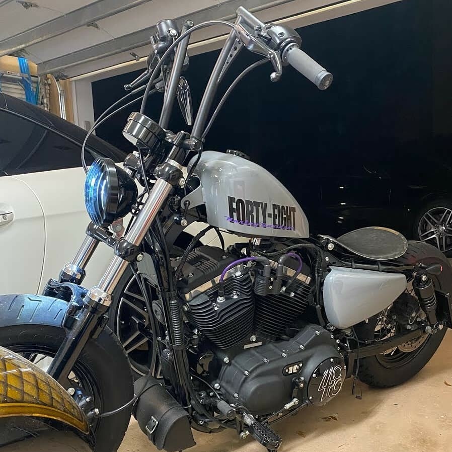 Harley Davidson Sportster 883/72/48/1200 Coil Key Relocation Tank Lift ...