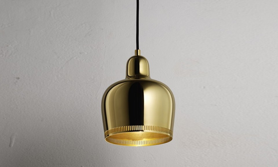 Pendant Lamp Light Artek A330S Goldenbell Savoy LED 40W Alvar Aalto ...