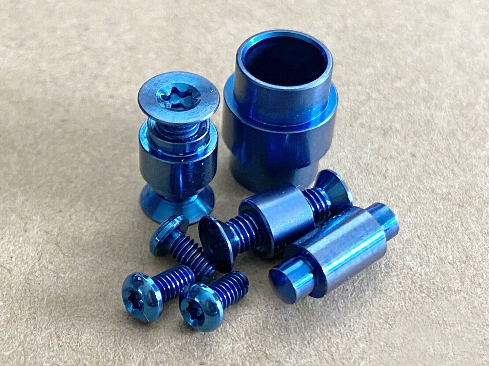 Titanium Spacer Screws Pivot Lanyard Tube For Spyderco Para 3 C223 ...