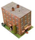 1:87 HO Scale "Hotel" Photo Real Scale Building Kit Track Accessories ...
