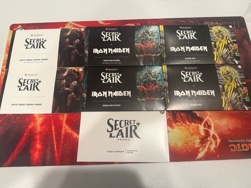 Secret Lair Foil & Nonfoil Iron Maiden Bundle + Kieran Yanner + Promo ...