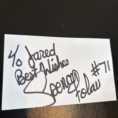 Spencer Folau (Idaho) T, ‘97 Baltimore Ravens - Super Bowl XXV Champs ...