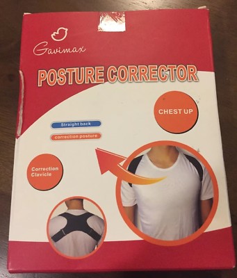 Premium Unisex Upper Back Posture Corrector by GAVIMAX Clavicle Support ...