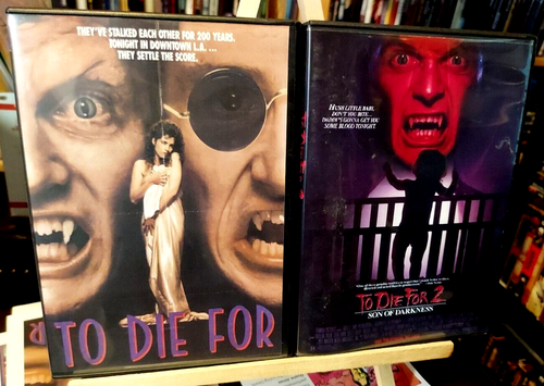 TO DIE FOR 1 & 2 dvd lot 1989 1991 cult vampire horror direct to video ...