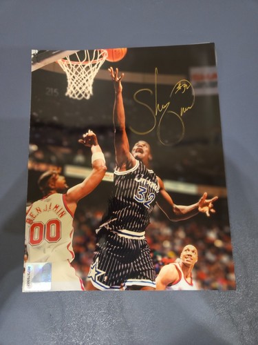 Shaquille O'Neal Shaq "32" Gold Pen Signed Autographed 8" x 10" Photo ...