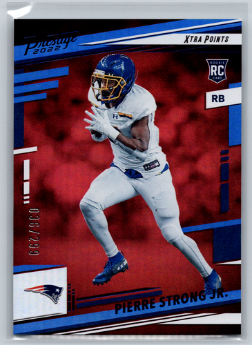 Pierre Strong Jr 2022 Panini Prestige Xtra Points Blue /299 Rookie Card ...