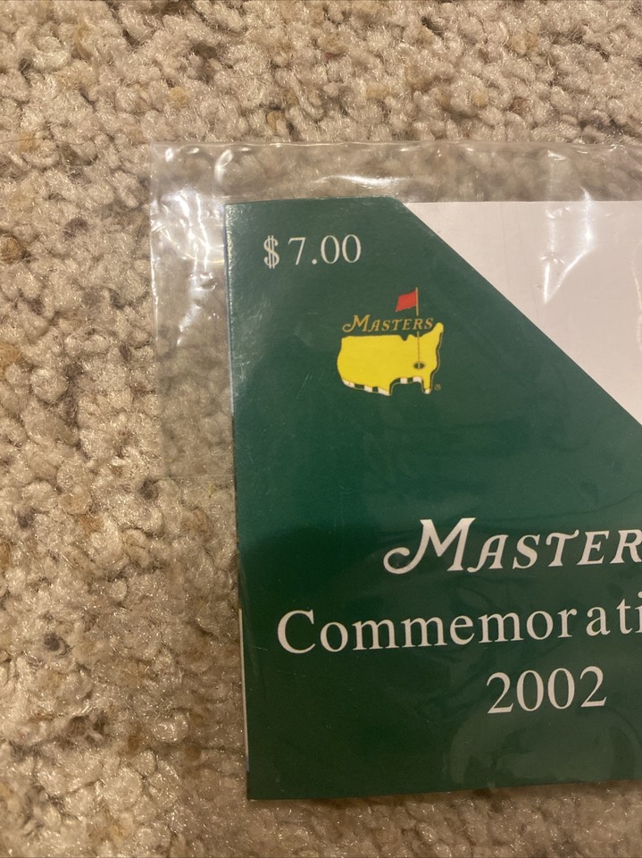 NEW 2002 Masters Tournament Commemorative Pin Golf Tiger Woods Augusta ...
