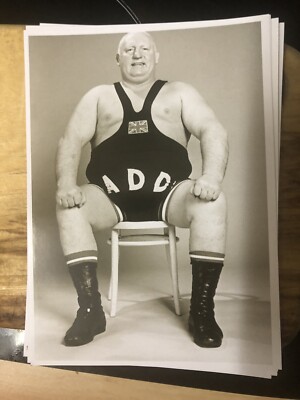 English Wrestling Star Big Daddy Black & White Photo Shirley Crabtree ...