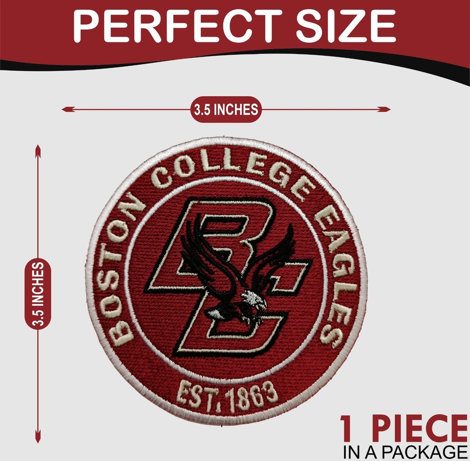 Boston College Eagles NCAA Team Logo Iron On Patch-Sew Patch ...