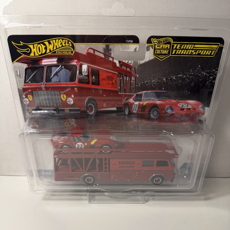 Hot Wheels Team Transport Ferrari 250 GTO & Fiat 642 RN2 Bartoletti W ...