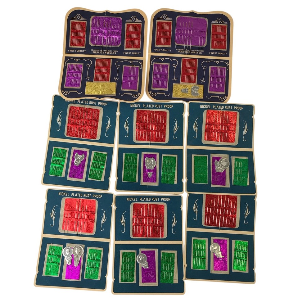 Sewing Needles & 5 Thimbles Lot Vintage 21 Packages Boye Susan Milwards ...