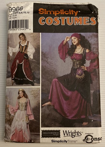 Simplicity 9966 Sewing Pattern Sizes: 6-12 Medieval Costume HEIGL ...