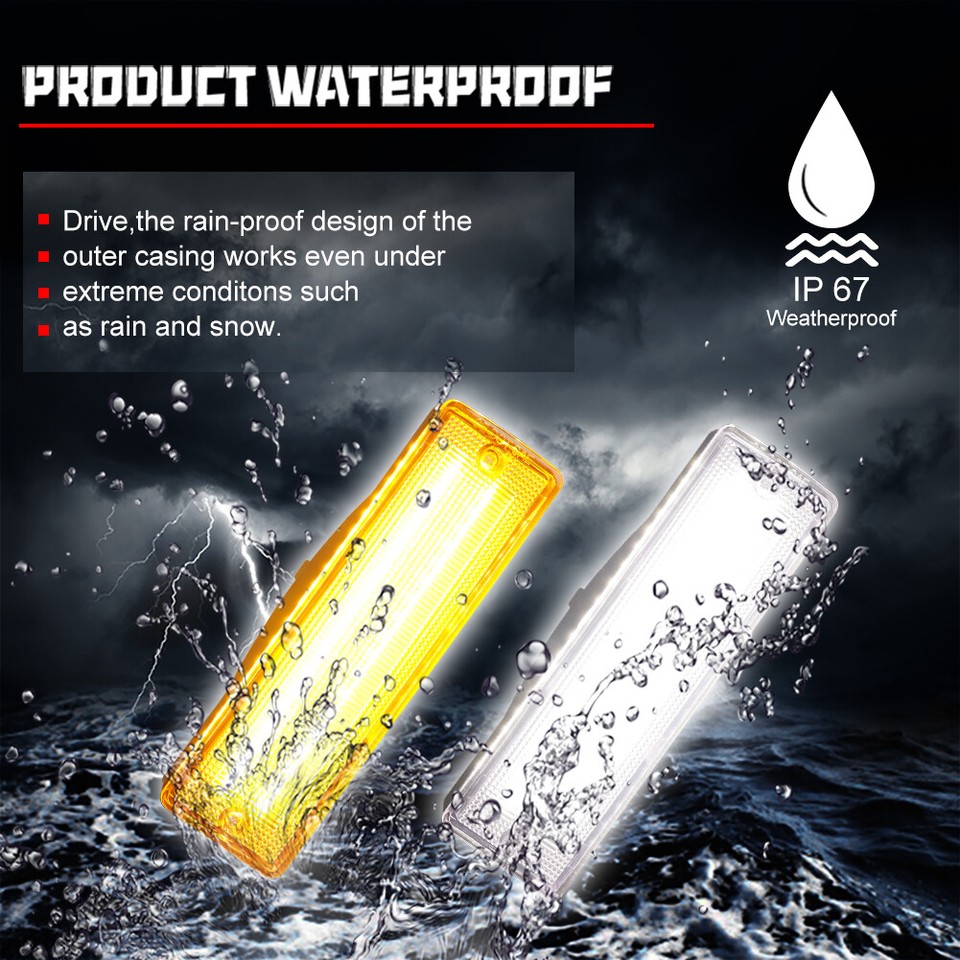 88-97 Nissan D21 Hardbody 88-95 Pathfinder Clear Switchback LED Signal ...