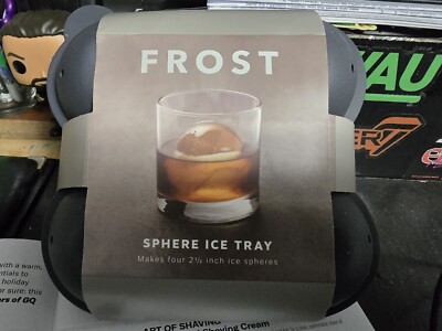 🧊🥃 W&P Design FROST Sphere Ice Cube Mold Tray (Makes 4 2.5" Ice Spheres ...