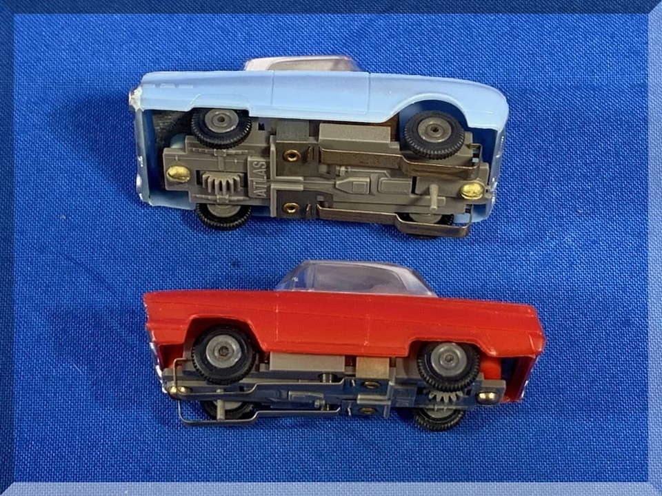 ATLAS HO SCALE SLOT CAR RACING RTR TRACK SET 4 LANE SPECIALTY CROSSOVER ...