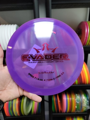 Dynamic Discs 173g Purple Blue LUCID EVADER Disc Golf Driver | eBay