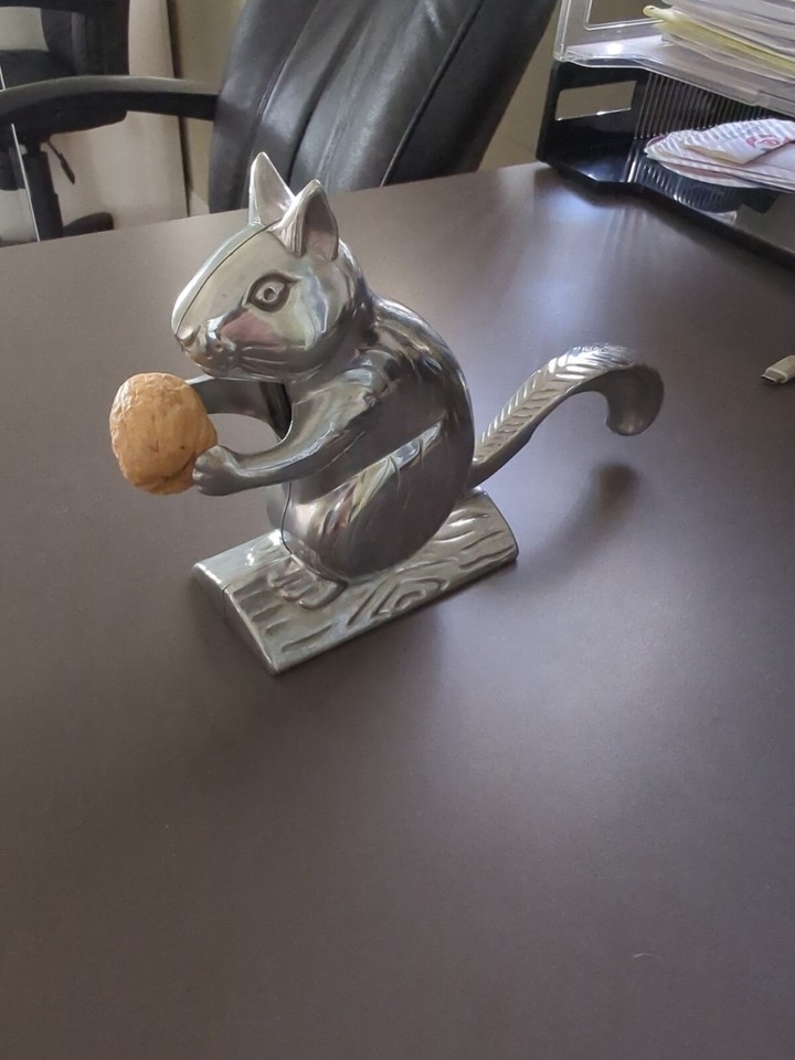 Squirrel Nutcracker “Nutty Squirrel” Aluminum Nut Cracker Festive Holiday | eBay