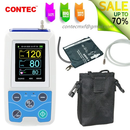 Ambulatory Blood Pressure Monitor NIBP Holter 24 Hours Recorder ...