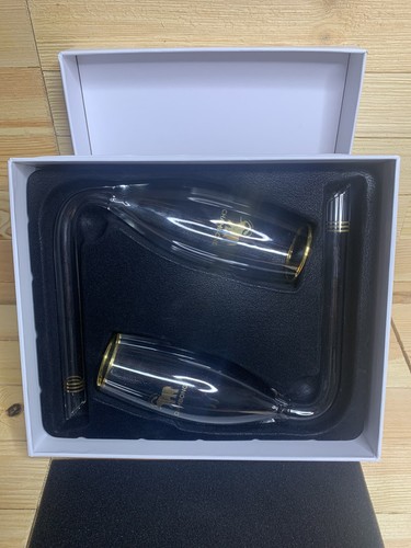 Chambong Rapid Champagne Glasses Set of Two Hand Blown Classic 6 oz | eBay